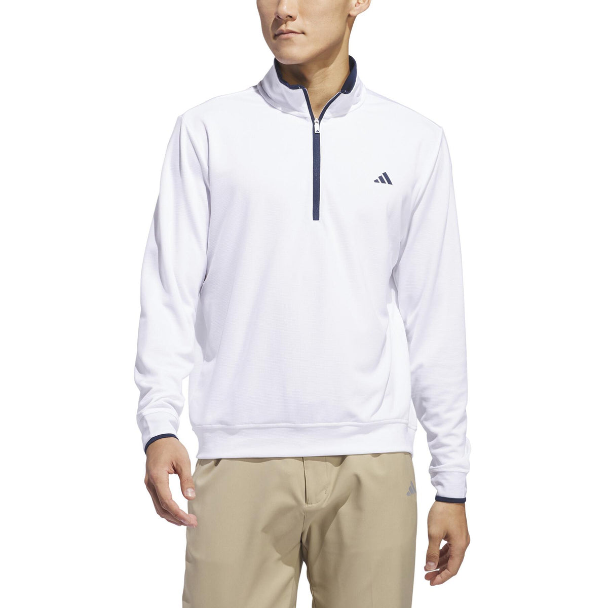 ADIDAS MEN'S GOLF LIGHTWEIGHT 1/4-ZIP TOP - WHITE – Pin High UAE